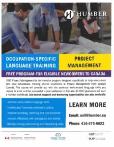 OSLT Humber College -Project Mgmt – CCS Job Connect