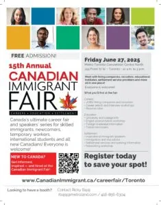 Toronto Immigrant Fair Flyer 2025 – CCS Job Connect