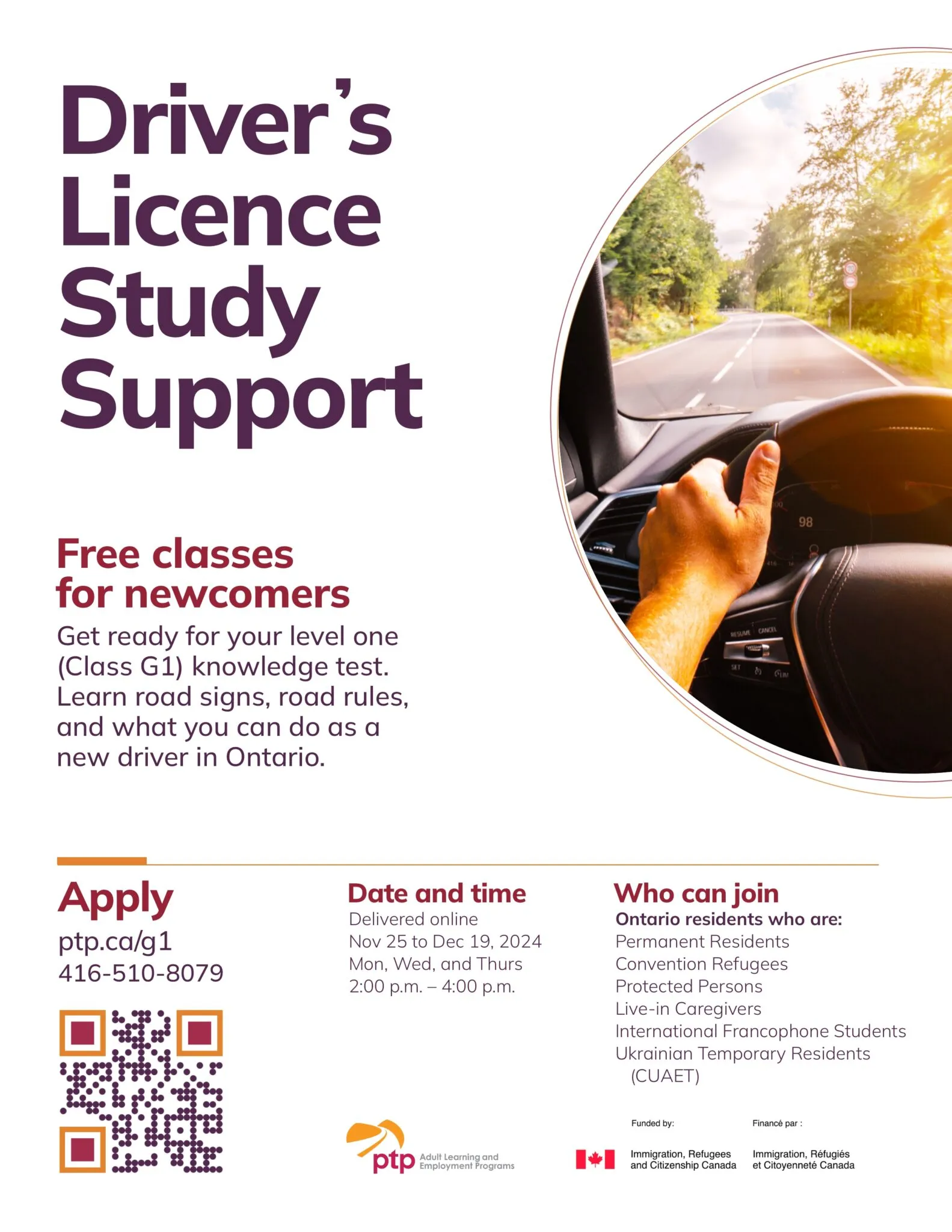 Driver’s Licence Study Support – CCS Job Connect